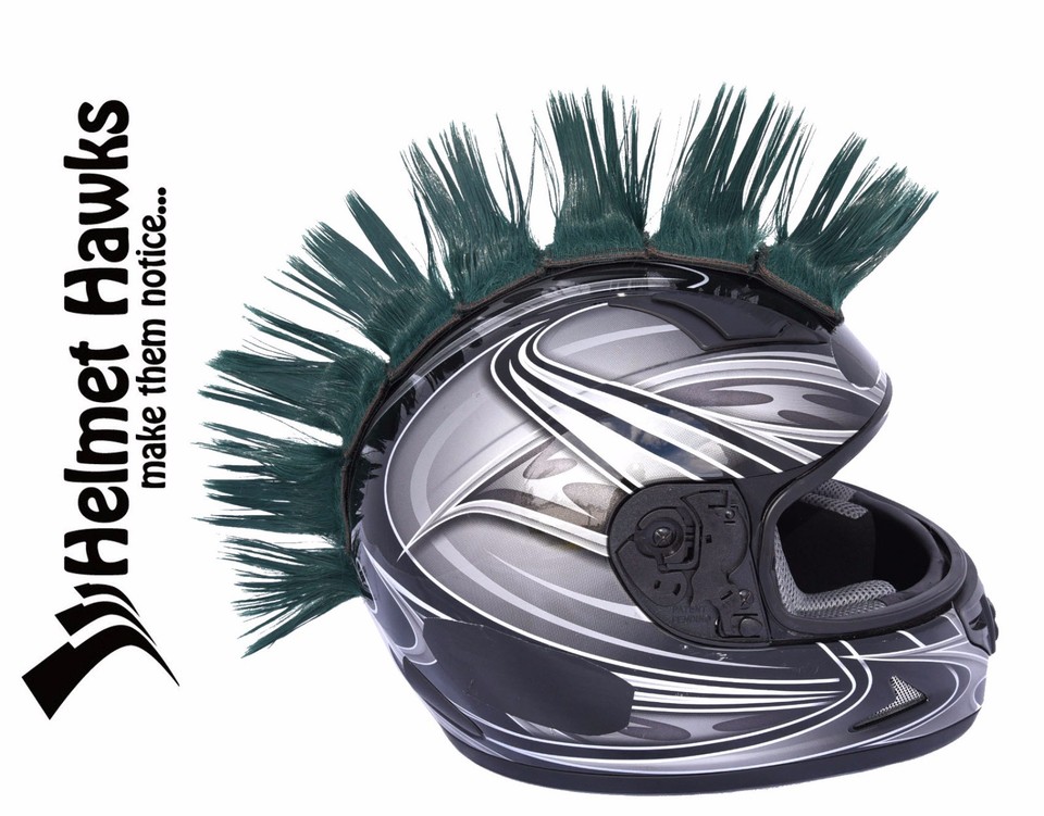 Helmet Hawks- Motorcycle Helmet Mohawk (8) Hair Patches Customize ...