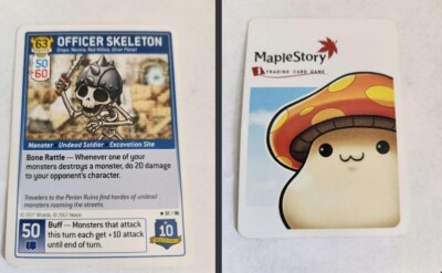 Officer Skeleton Maplestory Card | eBay