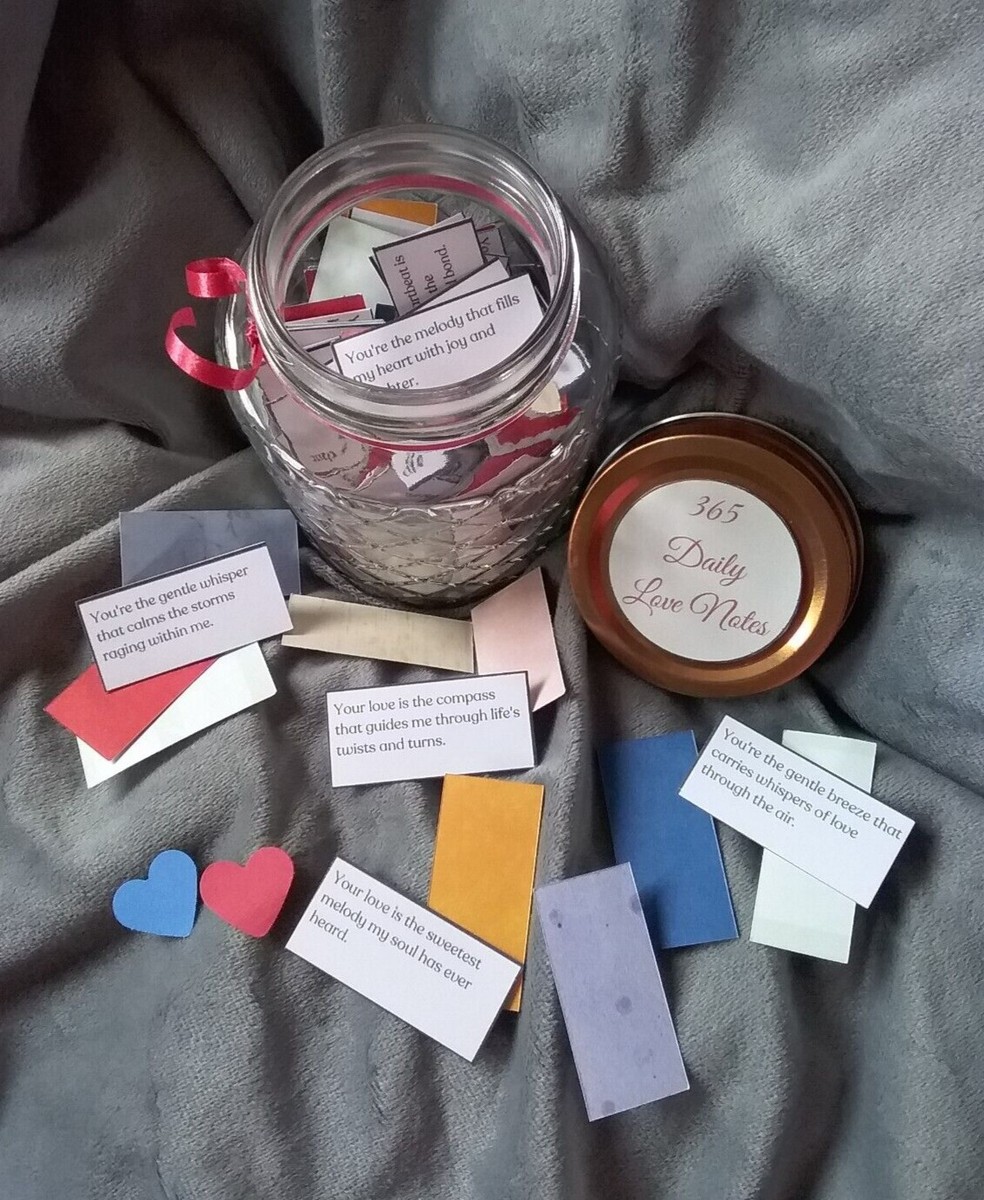 Printable Love Notes To My Fianc 365 Messages 12 Jar Labels