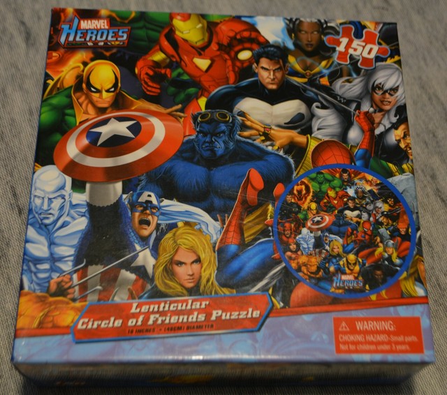 Marvel Heroes Comics Lenticular Circle of Friends Puzzle 3d for sale ...