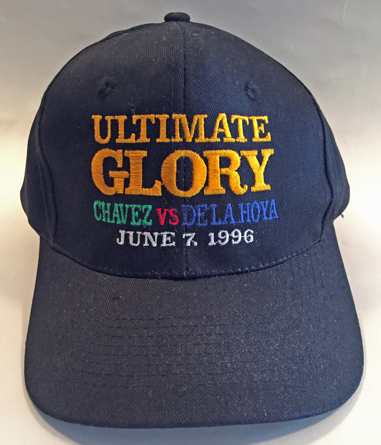 Oscar de la Hoya Julio Cesar Chavez Vintage Baseball Boxing Fight Cap ...