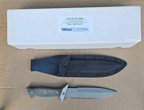Entrek USA MERC Fixed Blade Knife -- RARE-DISCONTINUED -- NEW IN BOX | eBay
