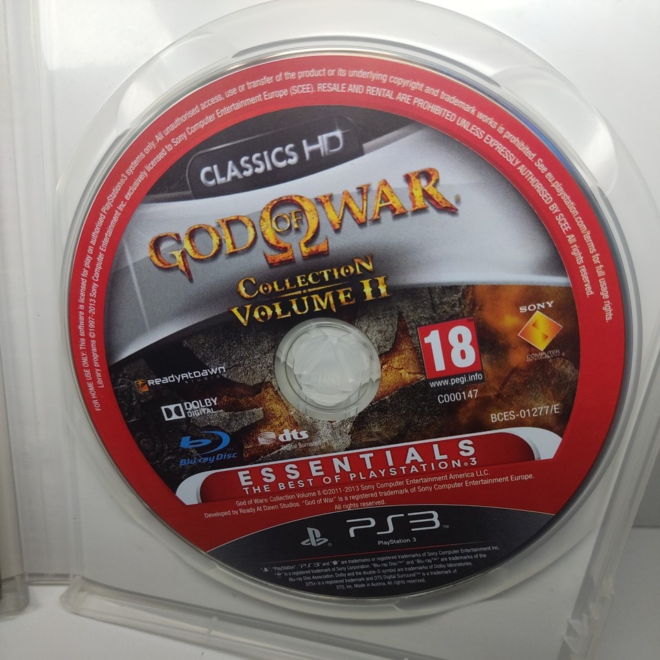 God Of War Collection Volume II 2 PS3 PAL Edition With Manual Polish ...