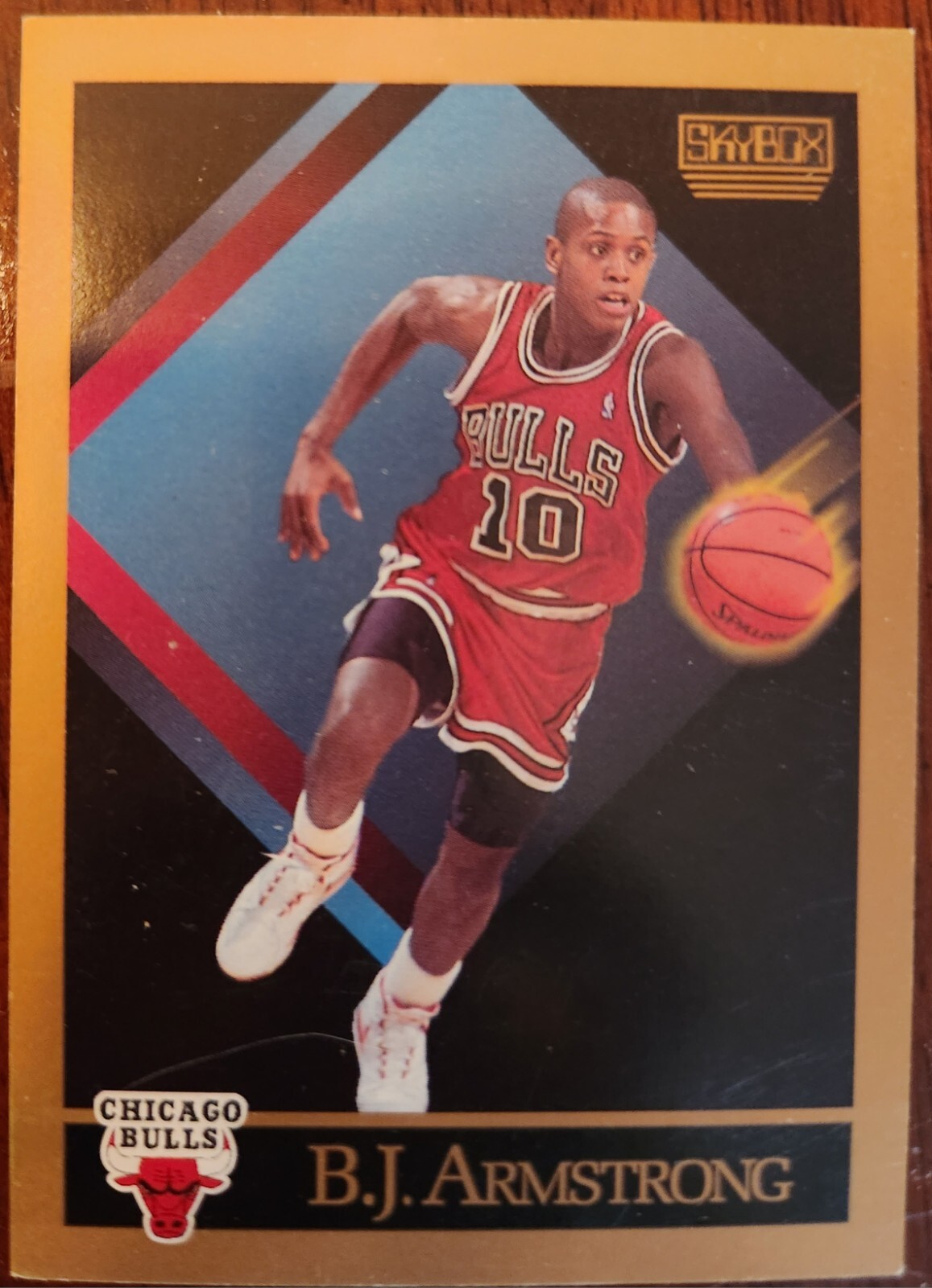 1990 SkyBox #37 B.J. Armstrong Rookie Chicago Bulls Basketball Card | eBay