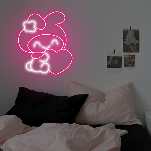 Kuromi Neon Sign, Cute Kawaii LED Neon Sign, Game Room Decor, Japanese ...