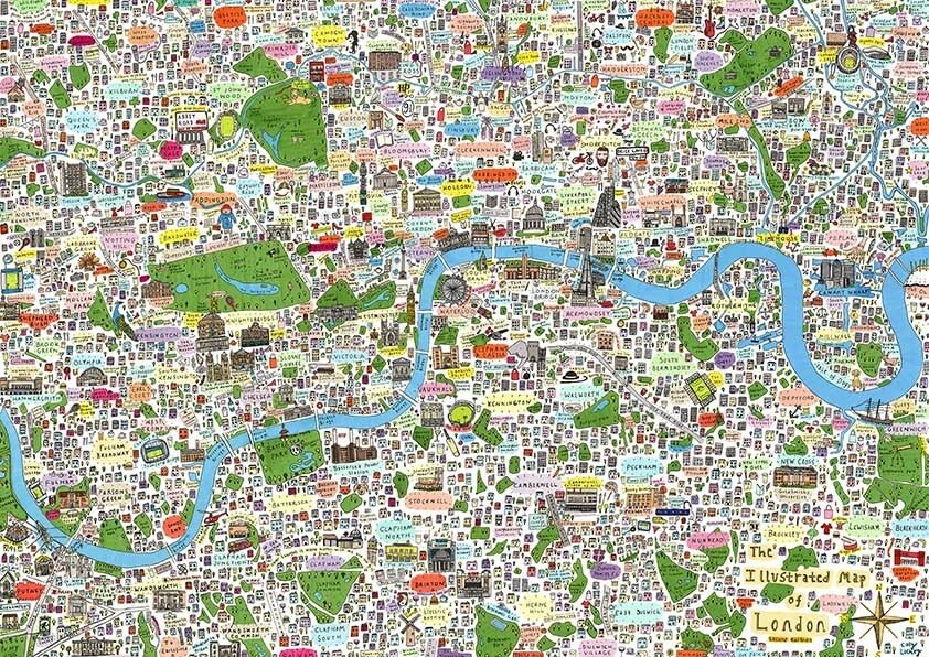 Cartoon Map Of London