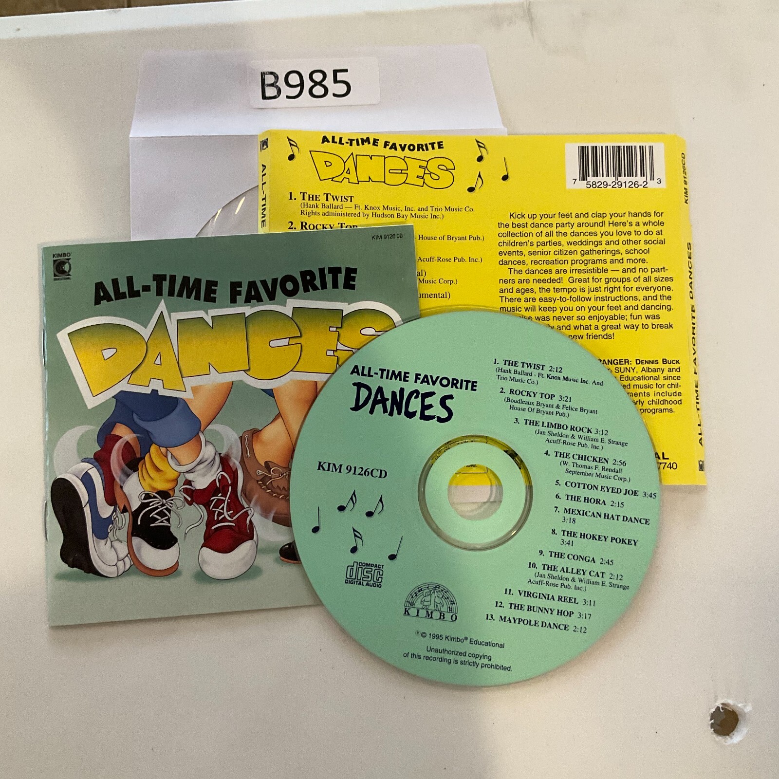 All-Time Favorite Dances CD, Apr-2000 No Case No Tracking #B985 ...