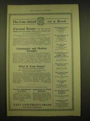 1924 Yale University Press Ad - The Yale Shield | eBay