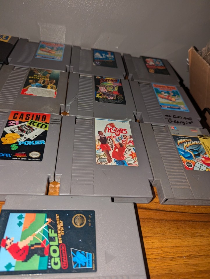 UNTESTED** Nintendo NES Lot | 13 Games | Super Mario Bros Gyromite Etc ...
