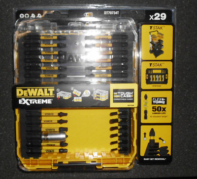 DeWalt EXTREME FLEXTORQ Schrauberbit-Set DT70734T-QZ, 29-teilig ...