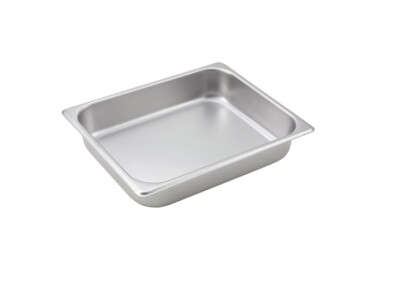 Commercial Stainless Steel Medium Pan 2 1/2" NSF Size, Professional ...