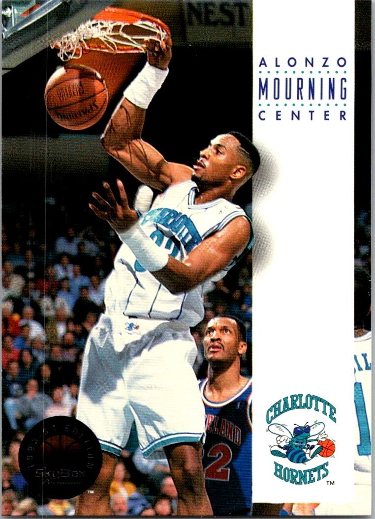 1993-94 Skybox Premium Alonzo Mourning #40 Charlotte Hornets | eBay