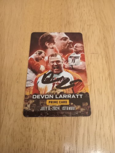 Devon Larratt Prime Card Signed East vs West 13 Armwrestling | eBay