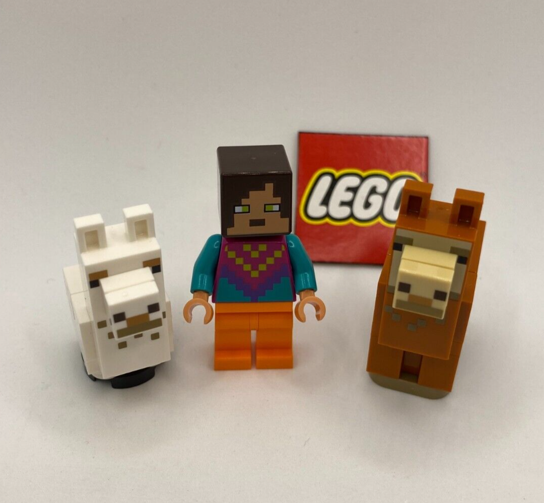 Lego Minecraft 21188 Rare Minifigure Lot - Llama Herder + Llamas ...