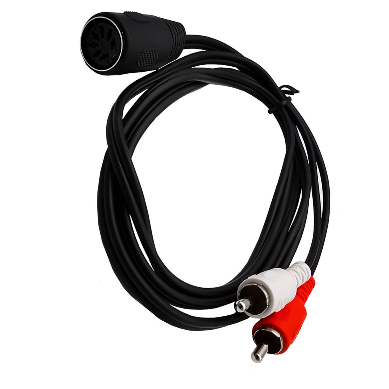 7-Pin 7 PIN DIN Female Jack to 2x RCA Phono Male Plug Audio Cable ...
