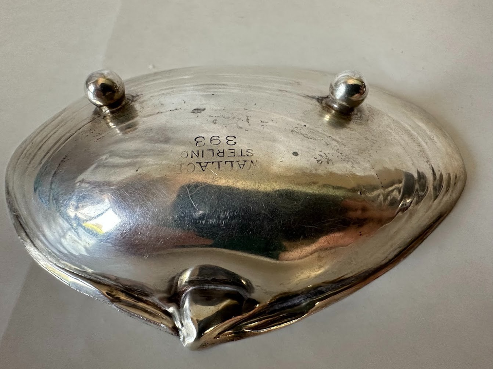 Vintage Wallace Pattern 393 Sterling Silver Clam Shell Footed Bowl | eBay
