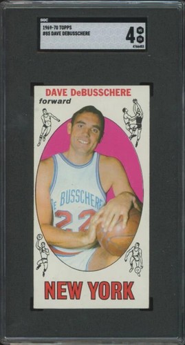 1969 TOPPS DAVE DEBUSSCHERE 85 VG-EX RC HOF SGC 4 BASKETBALL NEW YORK ...