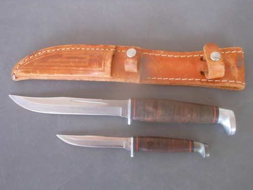 Vntg CASE XX 10 DOT(1980) USA 316-5 SSP + M3F SSP Piggyback Set w ...