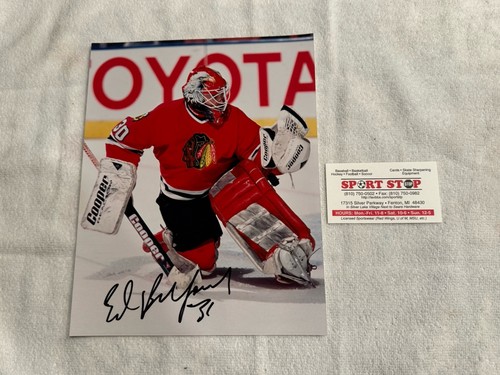Ed Belfour Autograph Chicago Blackhawks 8x10 NHL Photograph | eBay