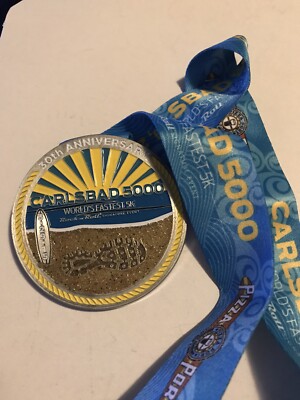 CARLSBAD 5000 Marathon WORLD'S FASTEST 5K Running Race Medal 2015 ...