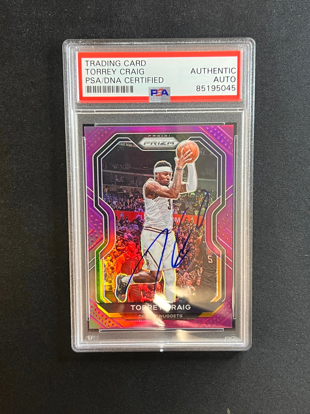 2020-21 Panini Prizm #7 Torrey Craig Signed Card PSA Slabbed Nuggets | eBay