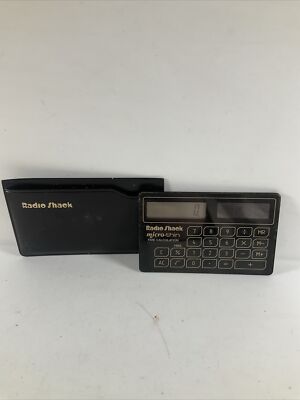 Bin Calculator RADIO SHACK EC- 413 Solar Powered Micro Thin custodia | eBay