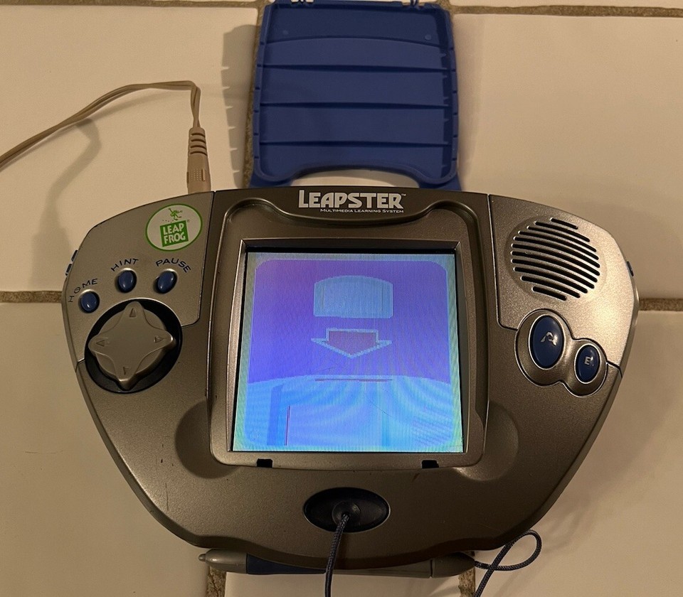 Leap Frog Leapster L-Max Learning Game System Blue Handheld No Games ...