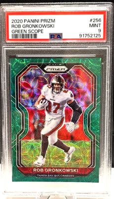 ROB GRONKOWSKI GREEN SCOPE PRIZM BUCS 2020 Prizm /75 PSA 9 | eBay