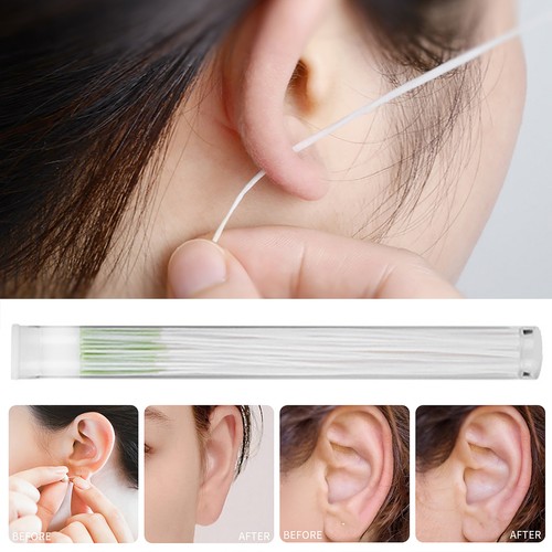 Earrings Hole Cleaner Ear Care Kit Piercing Cleaning Line Ear Piercing ...