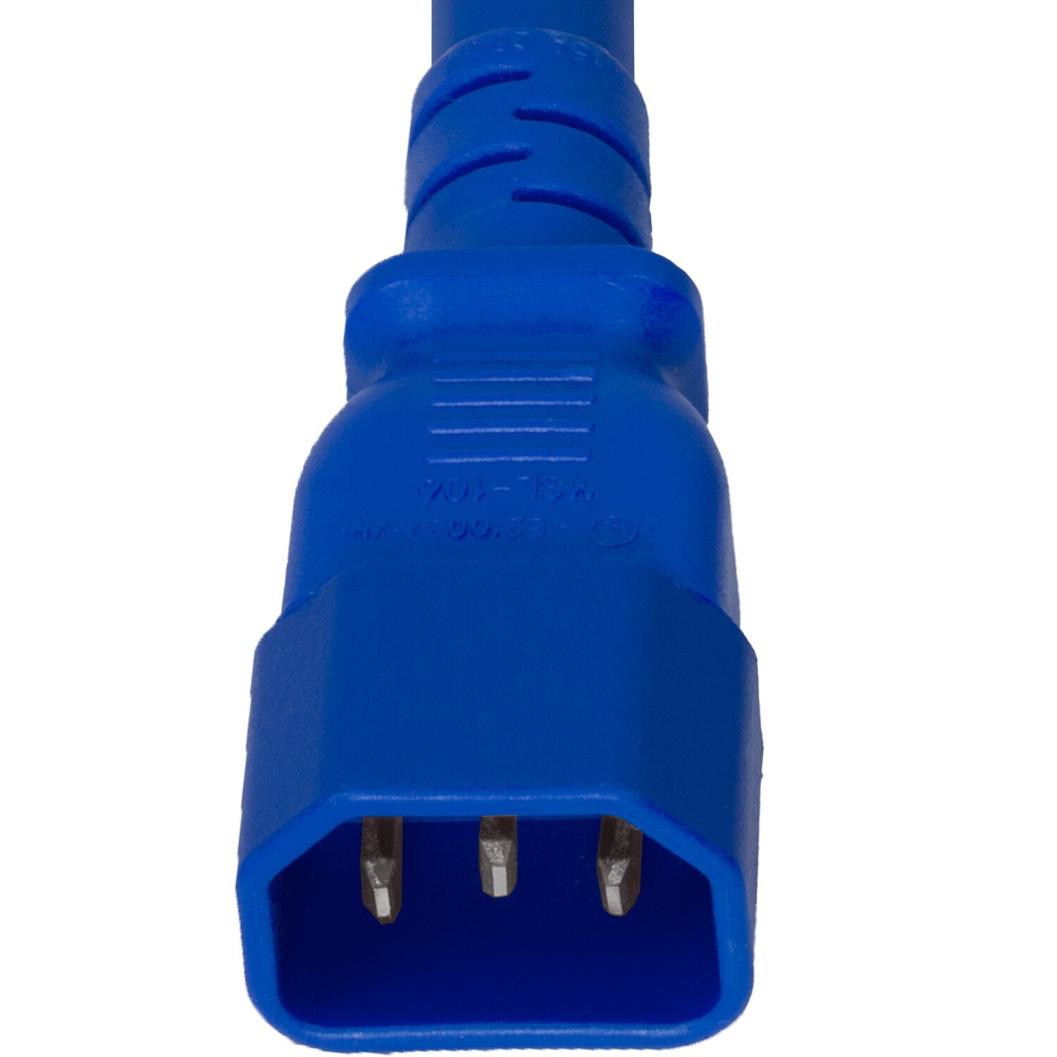 YUNG LI Blue 10ft AC Power Cord IEC-60320 C14 to C19 14 AWG 15A 250V ...