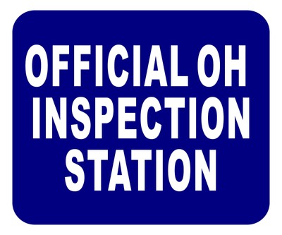 OH OFFICIAL INSPECTION STATION Aluminum Composite Sign | eBay