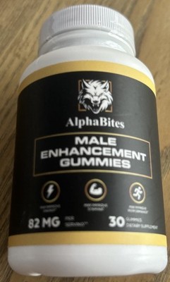 Alpha Bites Male Enhancement Gummies 82mg 30 gummies. EXP : 10/26 FREE ...