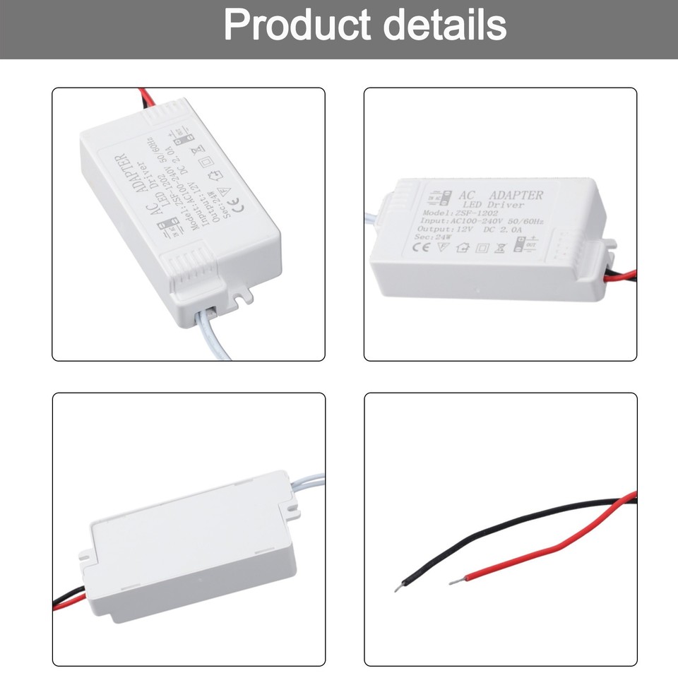 Accessories Power Driver AC100-240V 24 W 2 A 50/60Hz 95*45*20mm LED ...