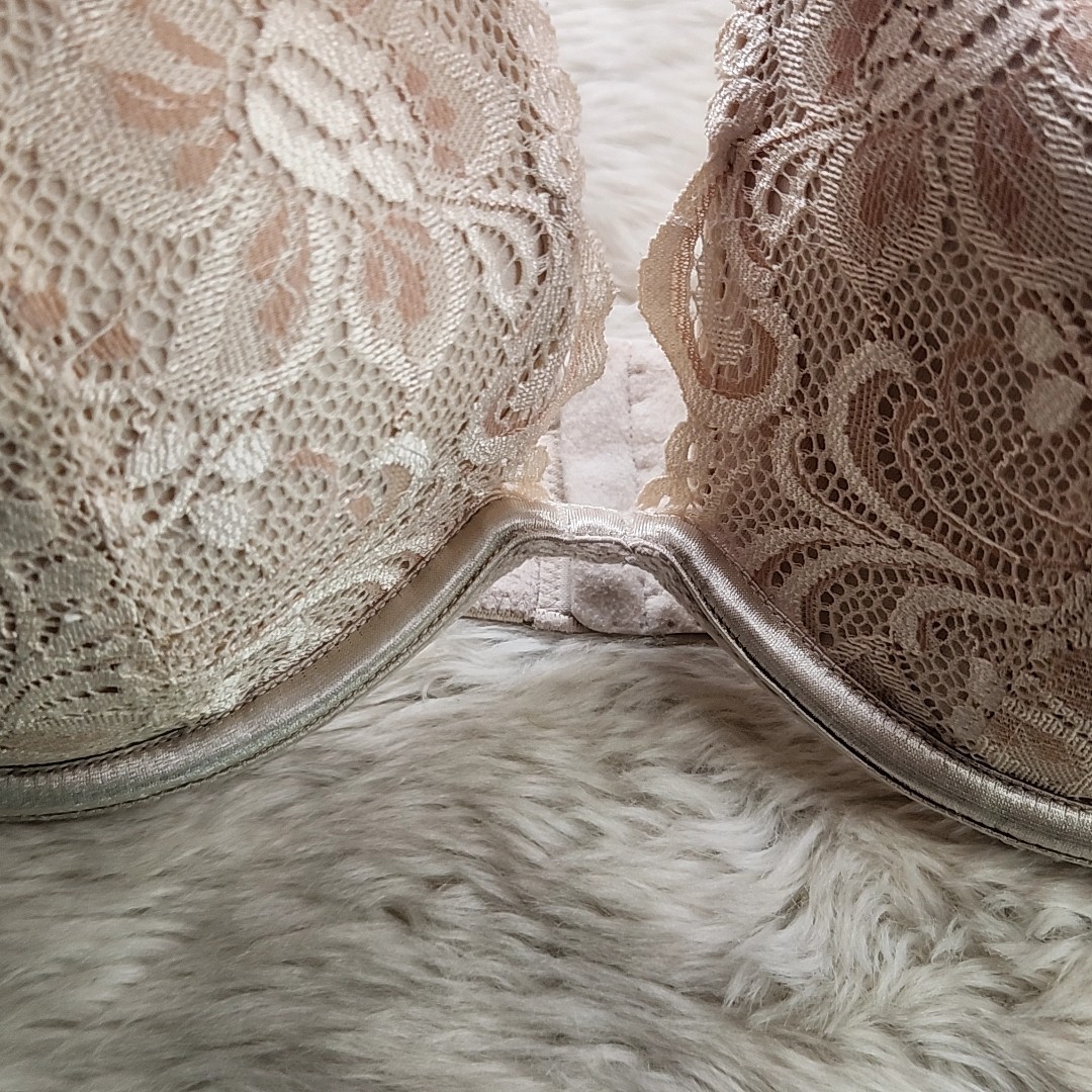 Cacique Womens Sz 40DD Bra Beige Lace Underwired | eBay