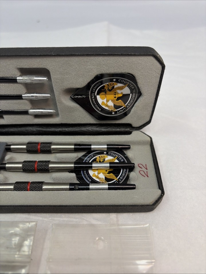 Vintage STAG Chieftain? 90% Tungsten Darts 22g - Splined Grip, Drooped ...