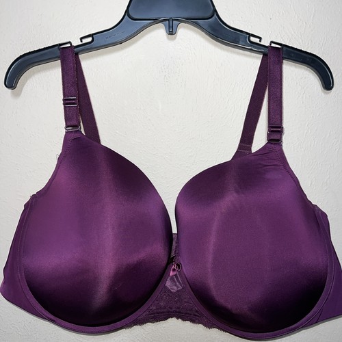 Torrid Women Bra 50DD Red Burgundy Purple Underwire Smooth T-shirt Push ...