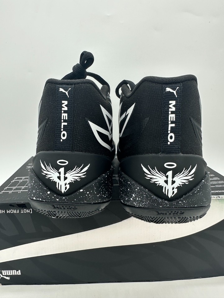 PUMA MB.02 LaMelo Ball Men's size 12 Black "Oreo" Basketball Shoes ...