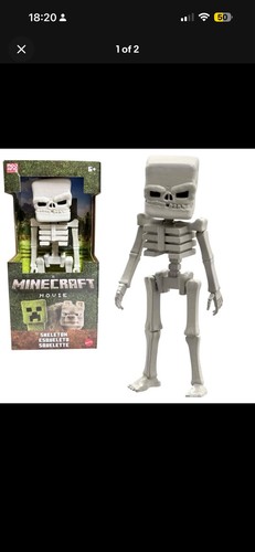 Minecraft Movie Skeleton Large-Scale Action Figure, 12-Inch Rare BNIB ...
