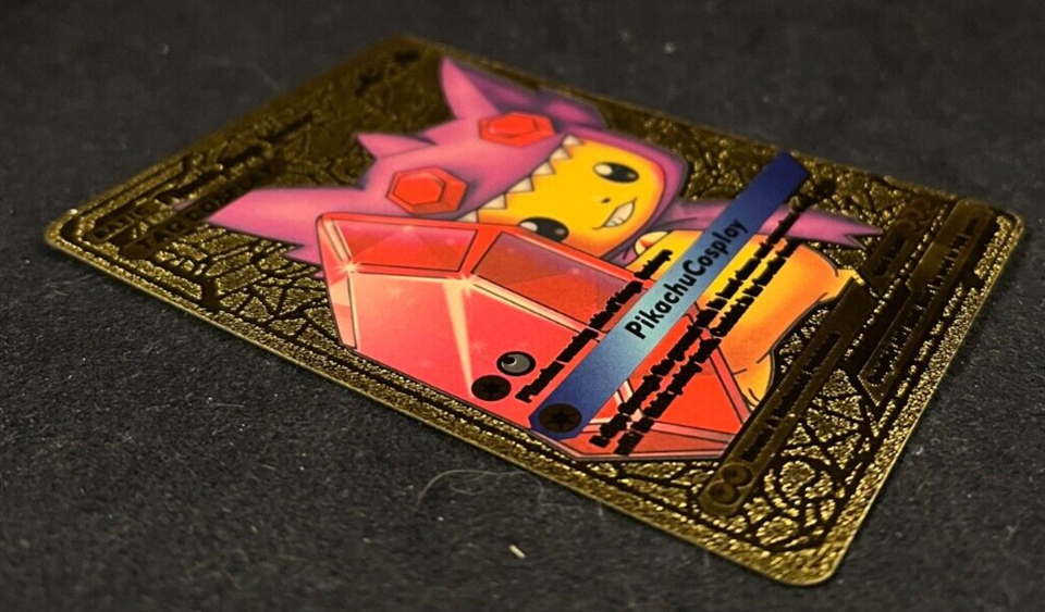Pokémon - Pikachu Mega Sableye - Tag Cosplay - Gold Foil - Fan Art ...