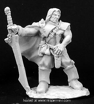 Reaper Miniatures Dark Heaven Legends Hadrian, Mercenary Sergeant RPR ...