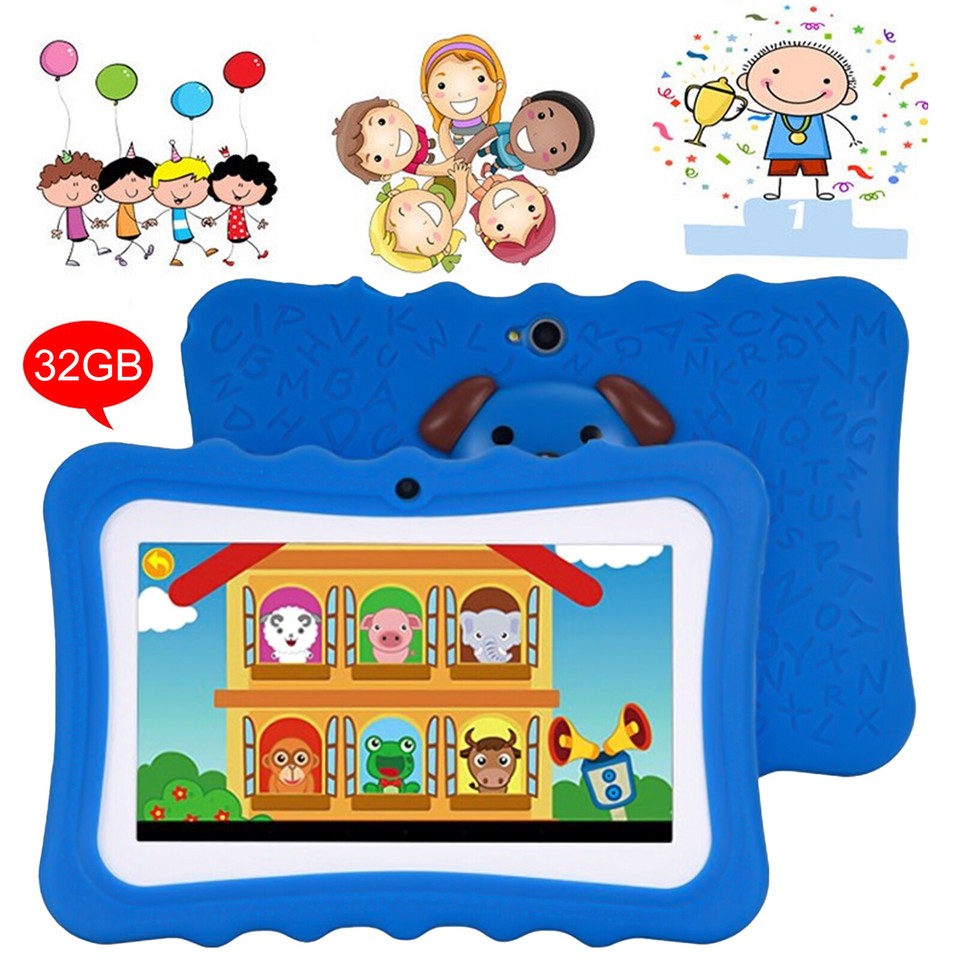 10 Inch 7'' Kids Educational Learning Tablet Wi-Fi Android Tablet w ...