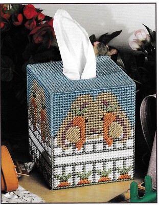 Bunny Tissue Box Cover - Fits Boutique box - Plastic Canvas Pattern ...