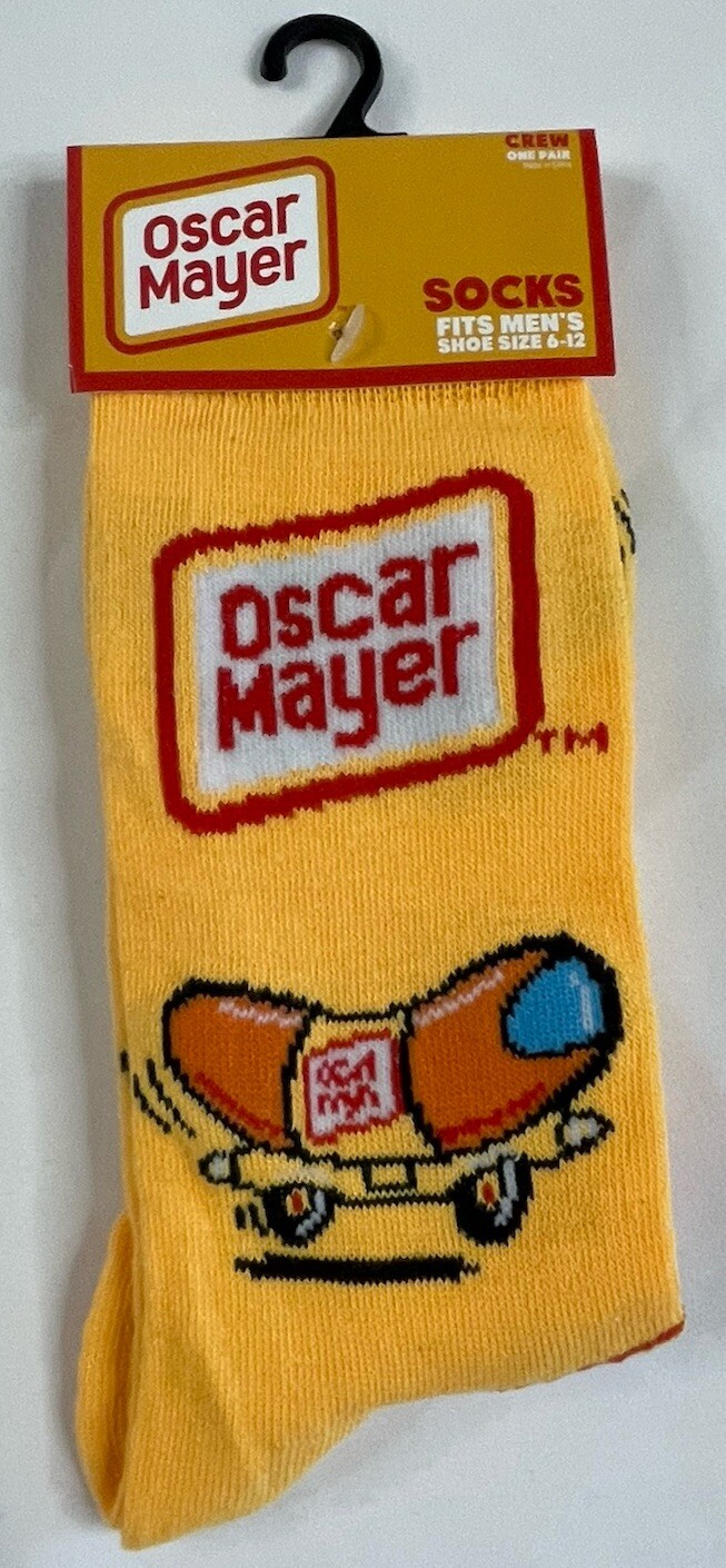 OSCAR MAYER Logo & Wiener Mobile Socks Men's Shoe Size 6-12 New By Odd ...
