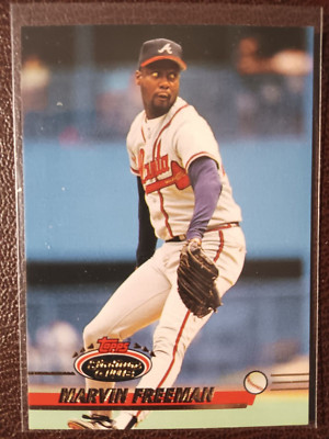 MARVIN FREEMAN ATLANTA BRAVES 1993 TOPPS STADIUM CLUB BASEBALL CARD ...