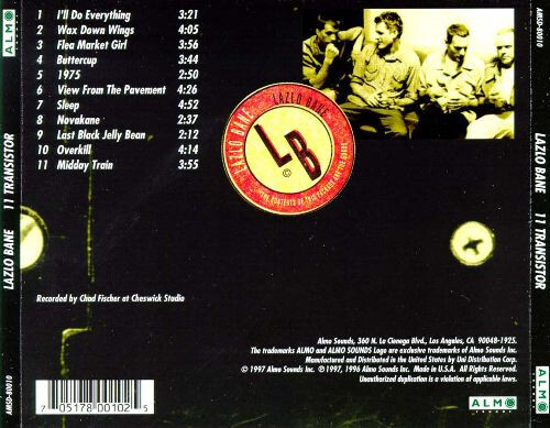 Lazlo Bane - 11 Transistor 1997 CD, Album Almo Sounds AMSD-80010 Near ...