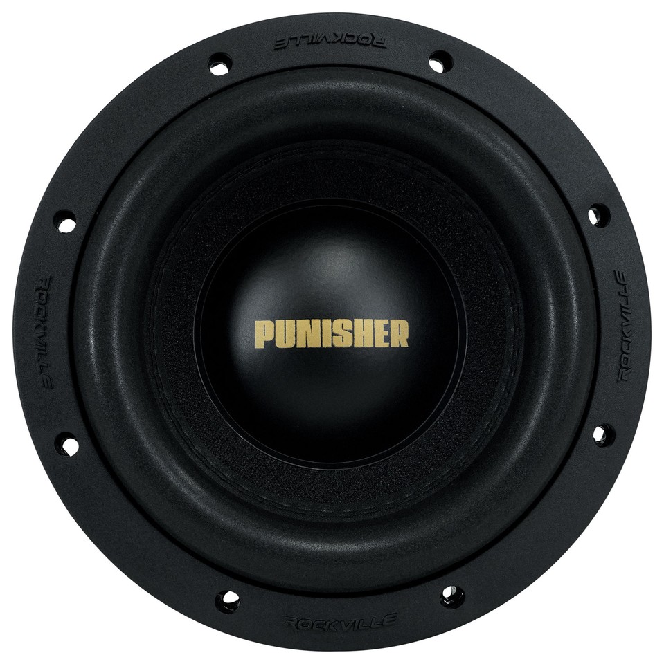Rockville Punisher 8D2 8" 750w RMS Competition Car Subwoofer+Mono ...