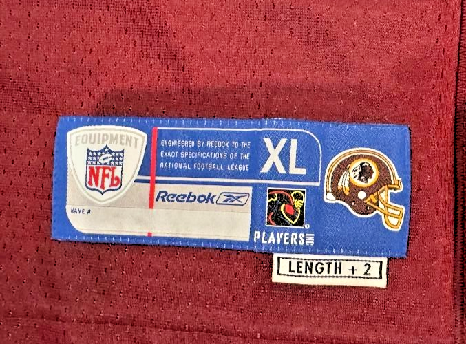 Marcus Washington #53 Washington Redskins Burgundy Jersey Size XL | eBay