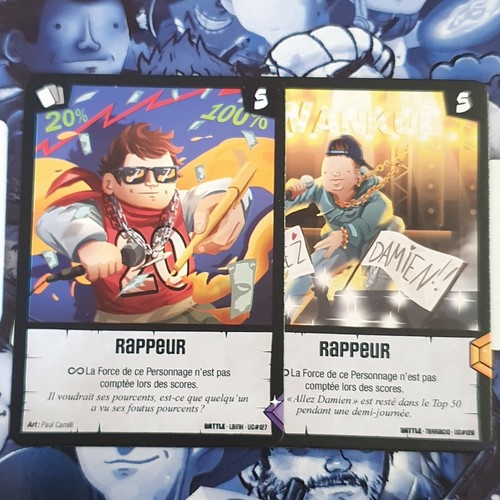 CARTE WANKUL BATTLE RAPPEUR UC127 ET UC 128 LAINK ET TERRACID WANKIL S3 ...