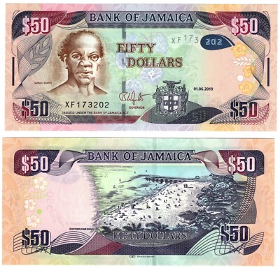 2019 Jamaica 50 Dollars Banknote UNC P94 Hybrid Substrate | eBay