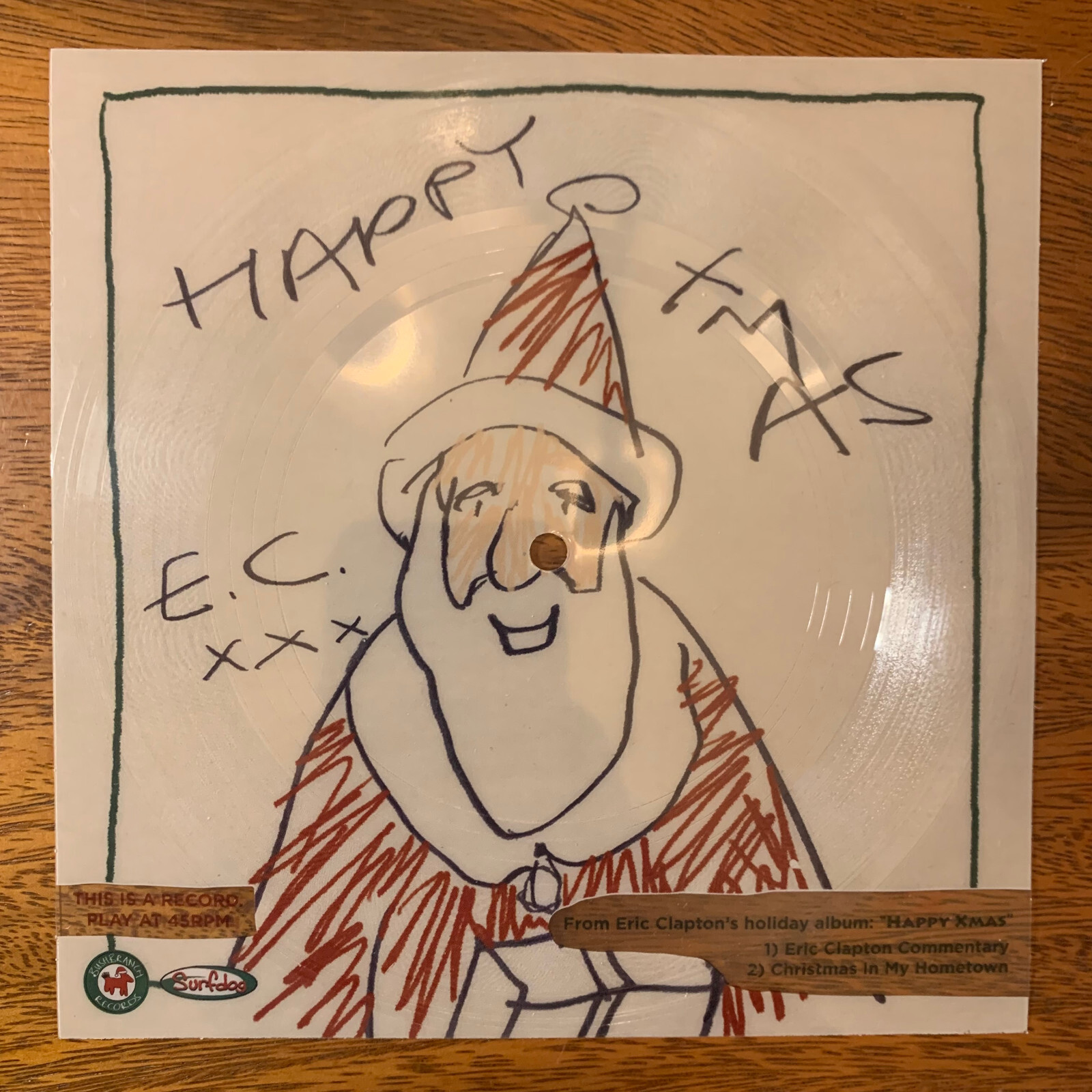 ERIC CLAPTON Christmas In My Hometown 7" flexi disc promo 45 RPM | eBay